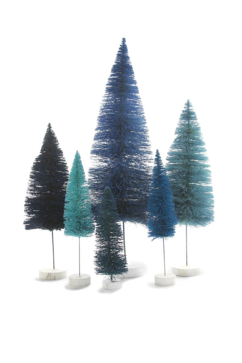RAINBOW 10 PC CHRISTMAS MANTEL SET Brush Christmas Tree Sets, Garlands ...