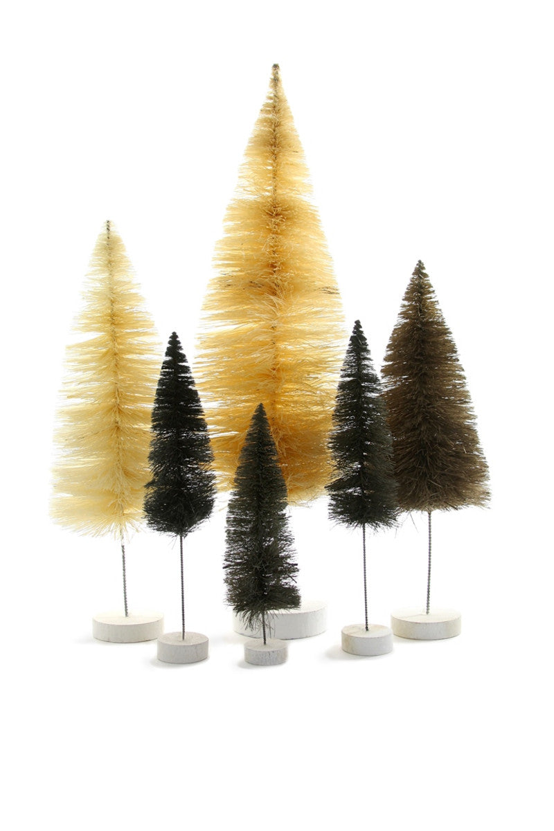 RAINBOW 10 PC CHRISTMAS MANTEL SET Brush Christmas Tree Sets, Garlands ...