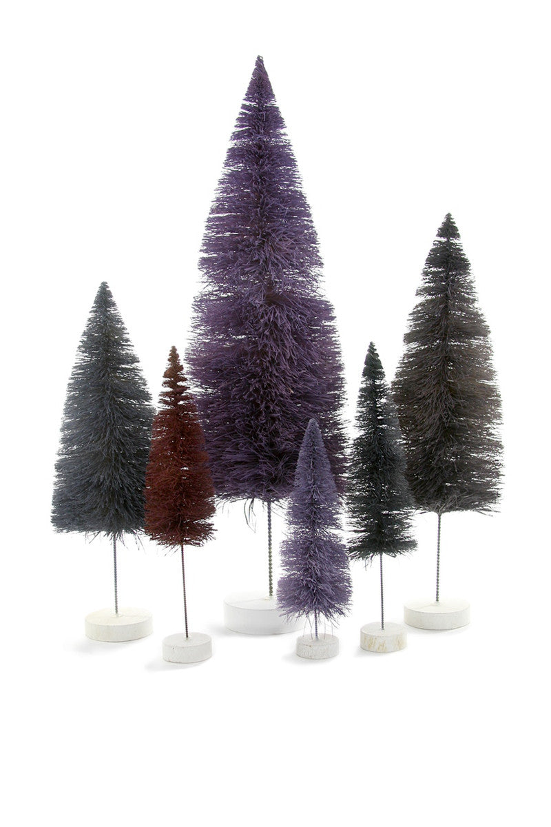RAINBOW 10 PC CHRISTMAS MANTEL SET Brush Christmas Tree Sets, Garlands ...